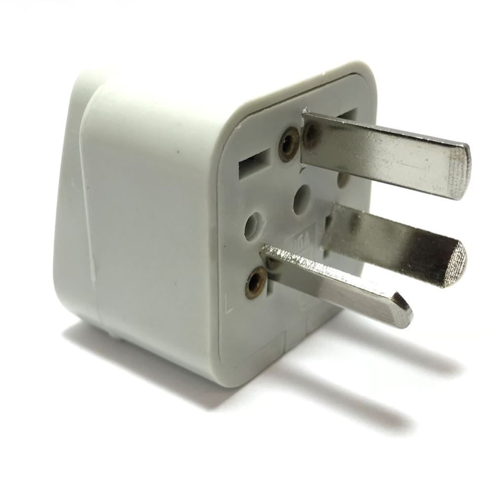 Seven Star Type I Australia Plug Adapter, SS416 White, Universal